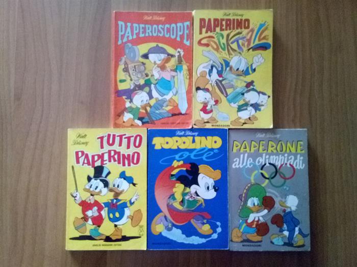 LOTTO 5 CLASSICI WALT DISNEY 1A SERIE A.MONDADORI EDITORE